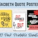 Macbeth Plot Timeline English Literature Revision Shakespeare Digital ...