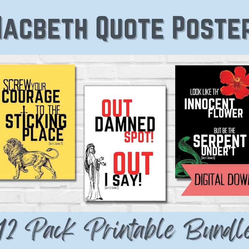 Macbeth Poster - Etsy UK