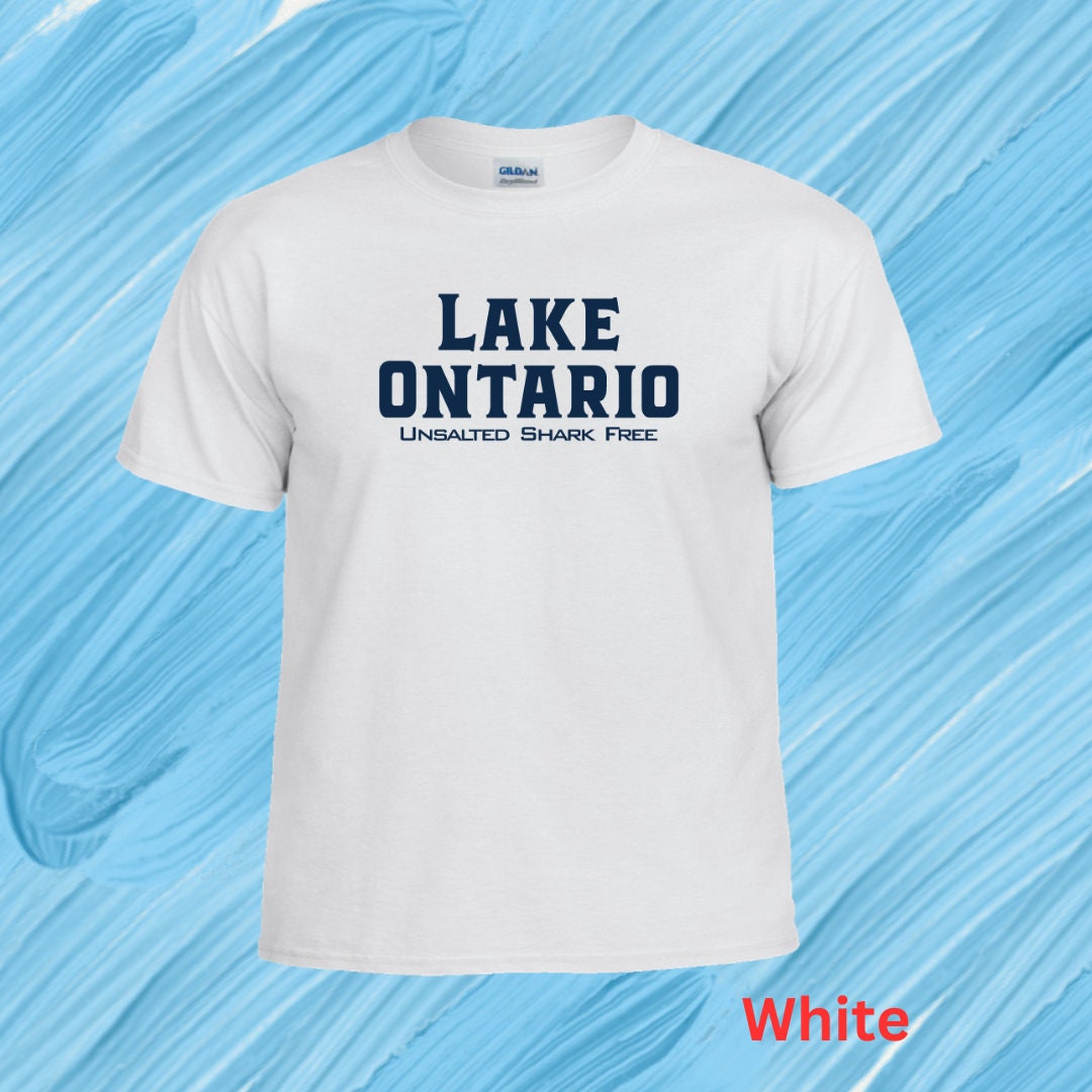 Lake Ontario T-shirt Modern Graphic Tee Unsalted Shark Free Shirt ...