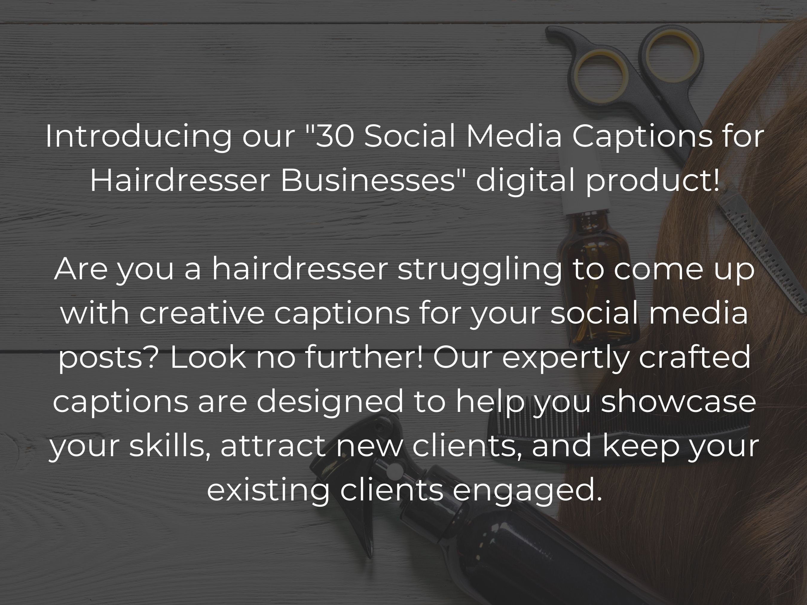 Social Media Captions for Hairstylists | Social Media for Hairstylists ...