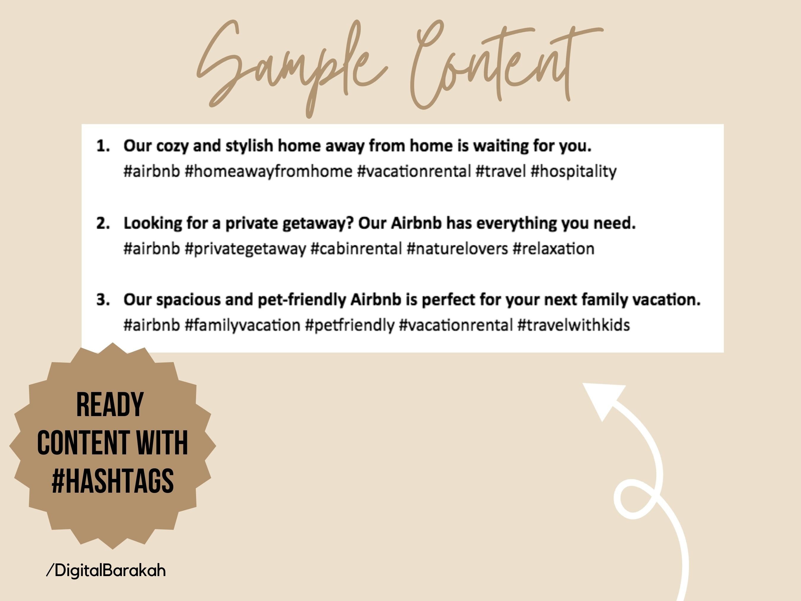 Social Media Captions for Airbnb Hosts | Social Media for Airbnb ...