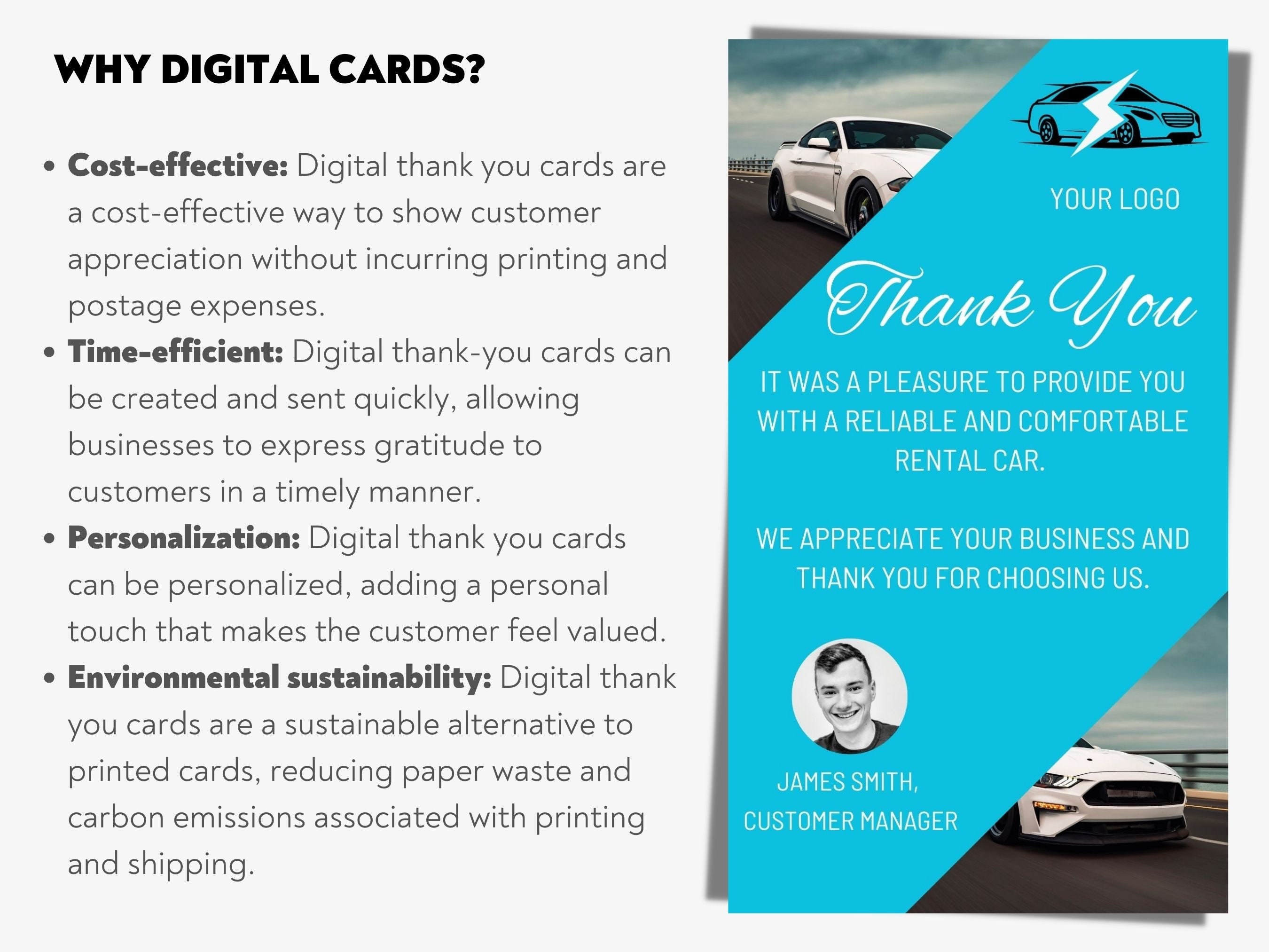 Digital Thank You Cards for Car Rental Businesses | Car Rental Thank ...