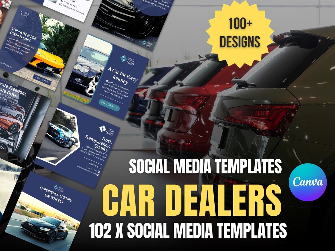 102x Social Media Templates for Car Dealers | Instagram Template ...