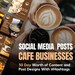 Social Media Templates for Cafes Content Hashtags 30 X Coffee Shop ...