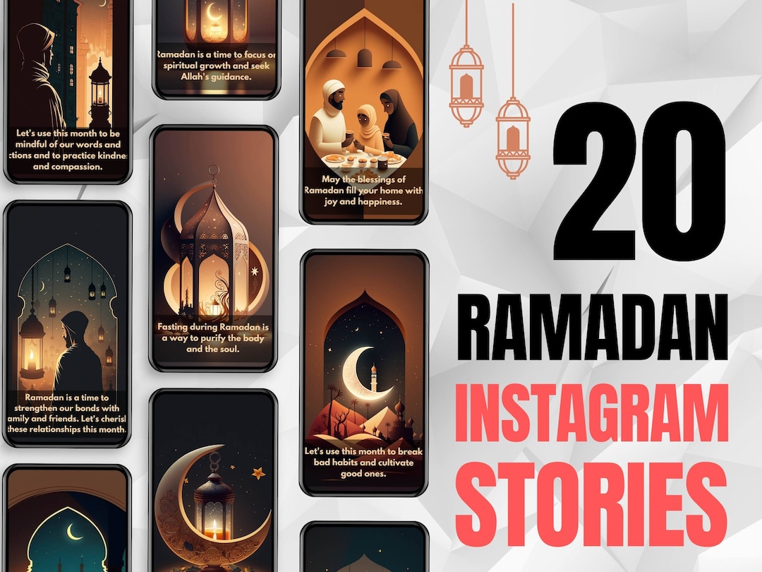 20 Ramadan Instagram Stories | Ramadan Social Media Designs | Ramadan ...