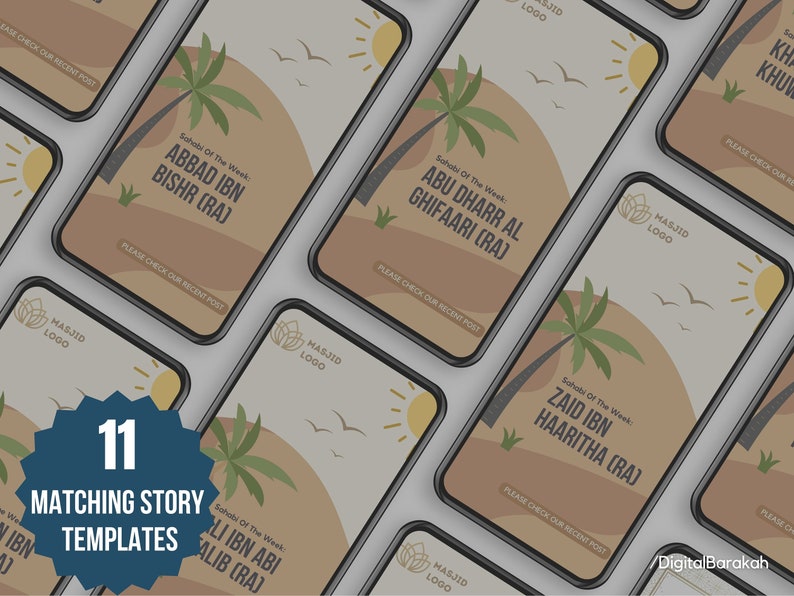 44 X Social Media Designs on Sahaba | Written Content + Hashtags ...