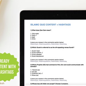 58 X Islamic Quizzes Social Media Designs | Islamic Quiz Post Ideas ...