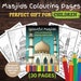 Masjid Colouring Book for Kids Instant Download Masjid Coloring Pages ...