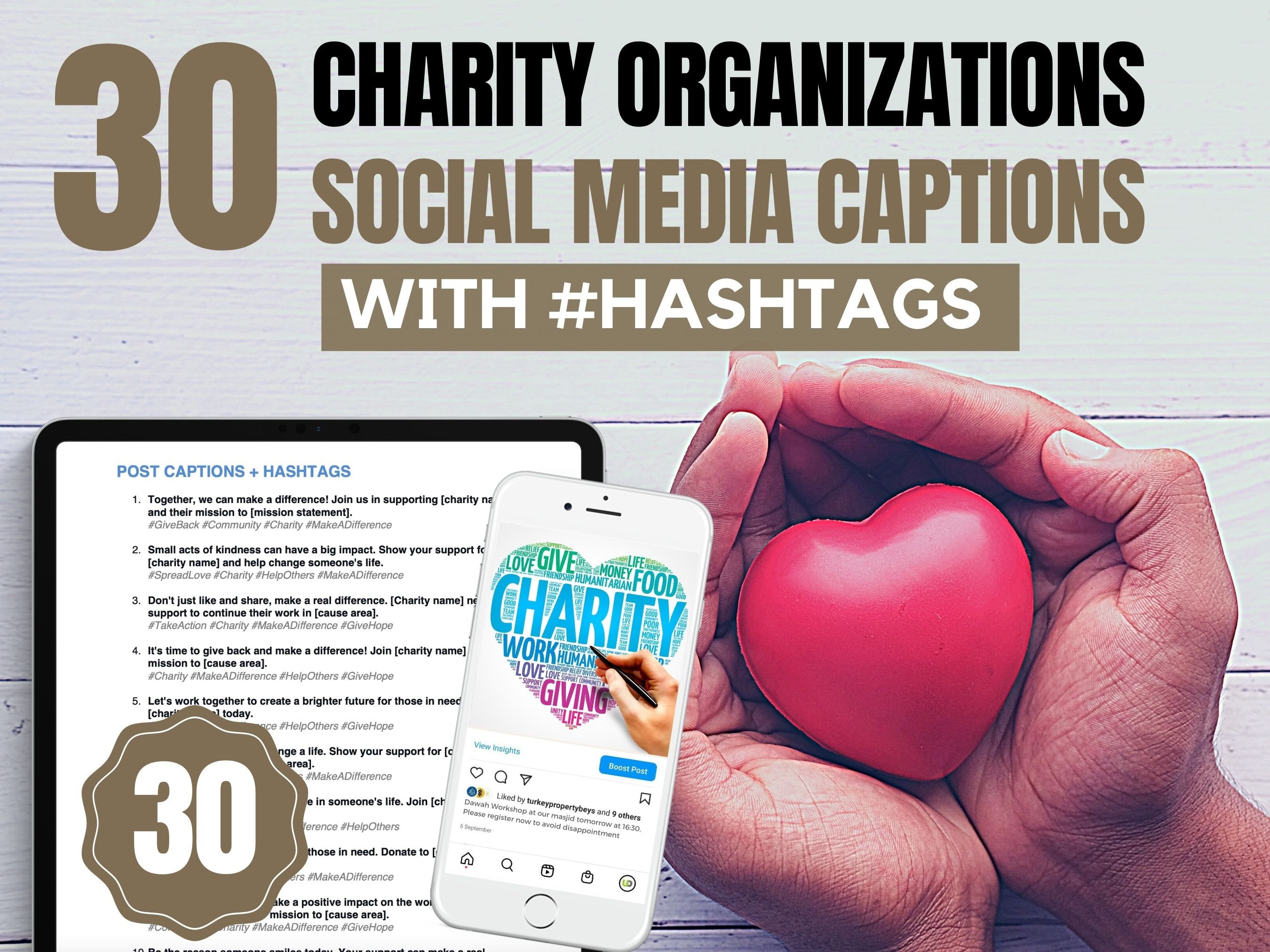 30 Charity Organizations Social Media Captions, Charity Social Media ...
