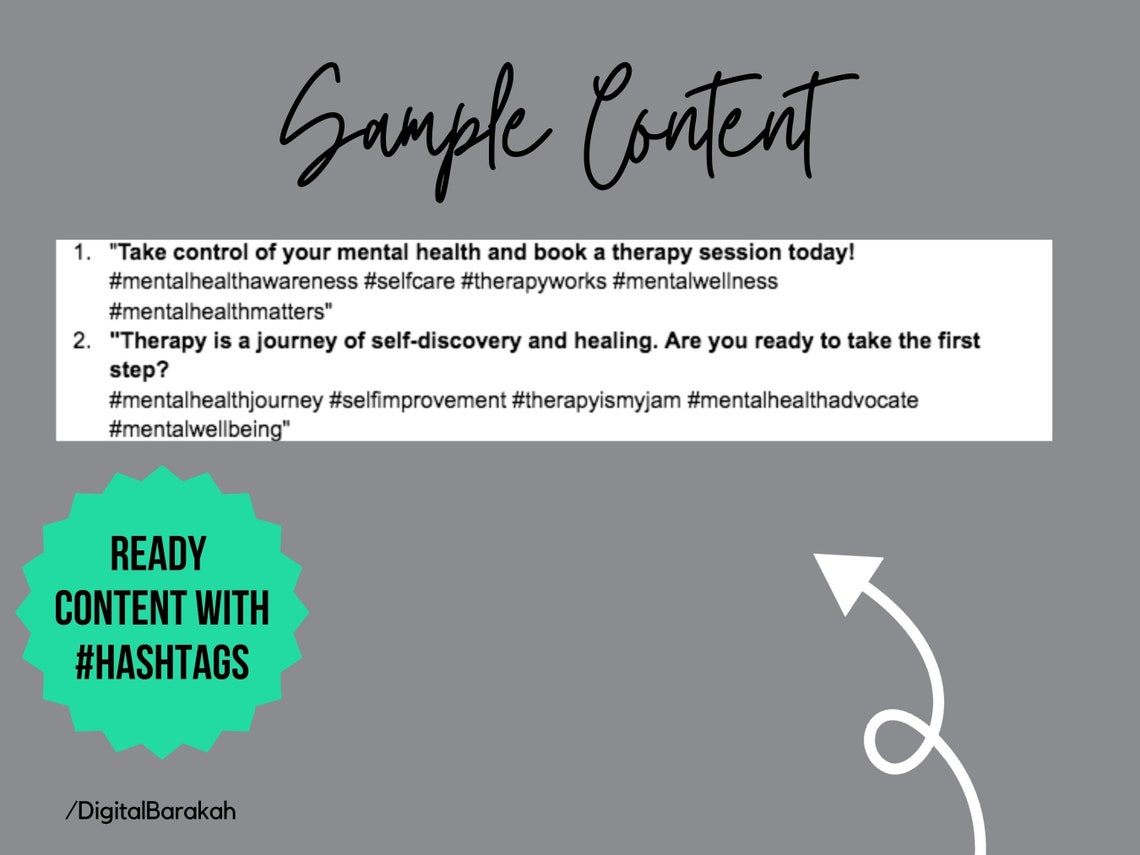 Social Media Captions for Therapists | Social Media for Therapy Clinics ...