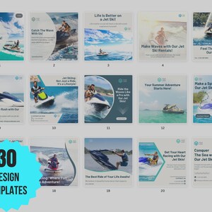 Social Media Templates for Jet Ski Rental Businesses | Instagram ...