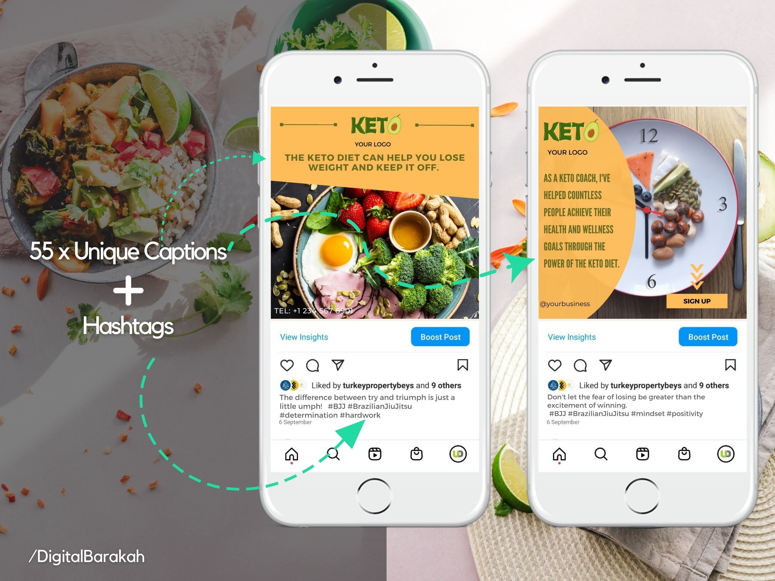 55 Social Media Captions for Keto Coaches | Social Media Content for ...