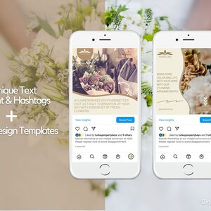 Flower Shop Instagram Templates | Social Media Designs for Florists ...