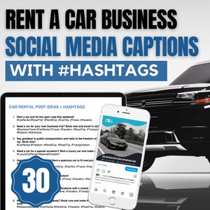 30 Car Rental Social Media Captions, Rent a Car Social Media Content ...