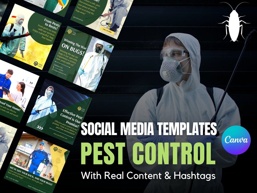 Social Media Templates for Pest Control Businesses Instagram Template ...