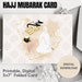 Hajj Mabroor Card | Hajj Congratulations Greeting Card | Foldable and ...