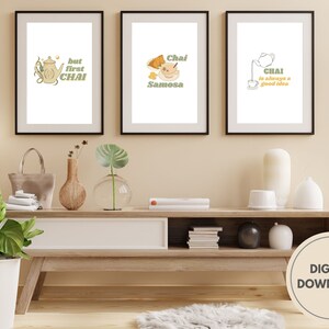 Chai Wall Arts | Set of 6 Chai Art Posters | Chai Posters| Chai ...