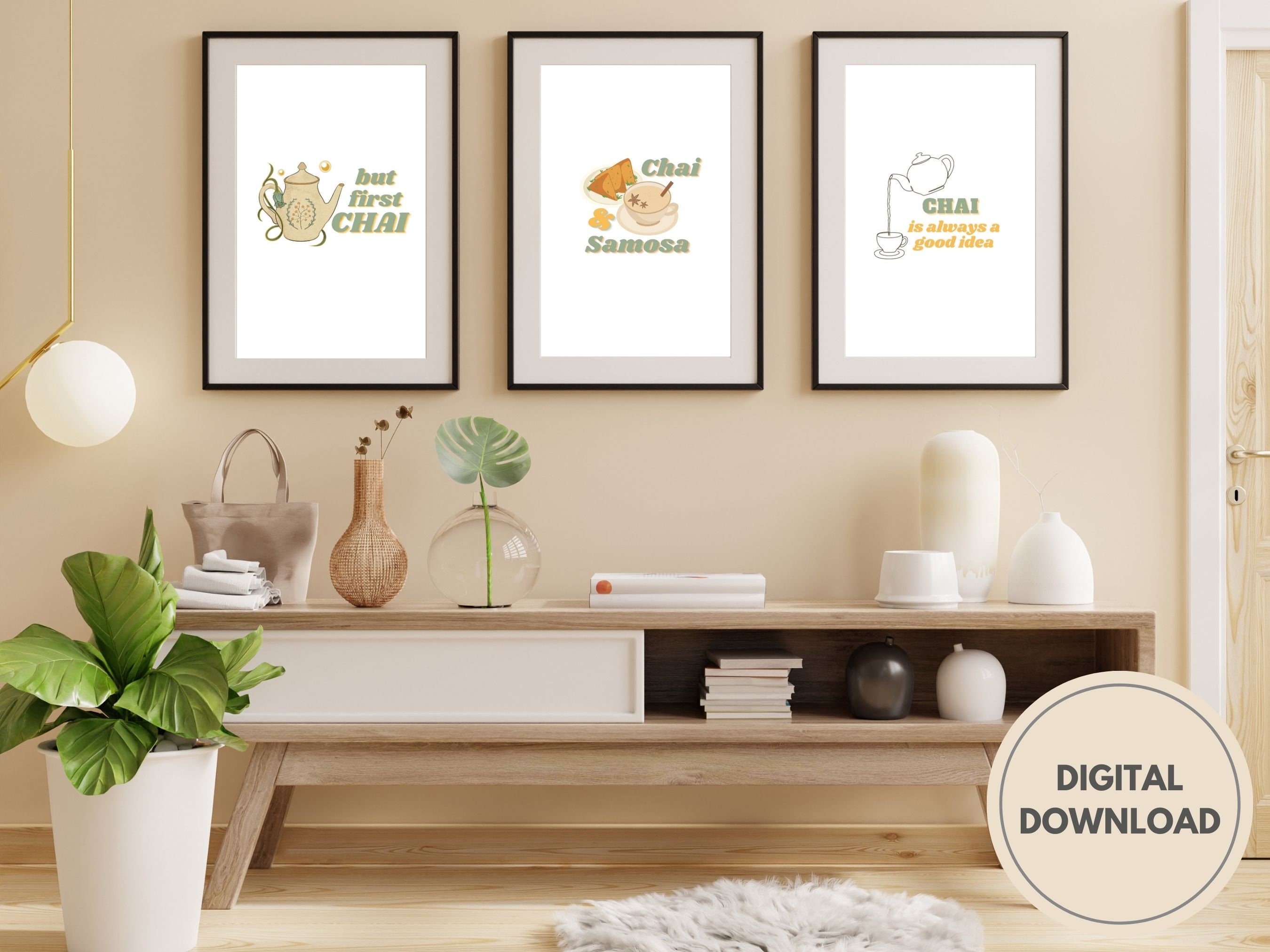 Chai Wall Arts | Set of 6 Chai Art Posters | Chai Posters| Chai ...