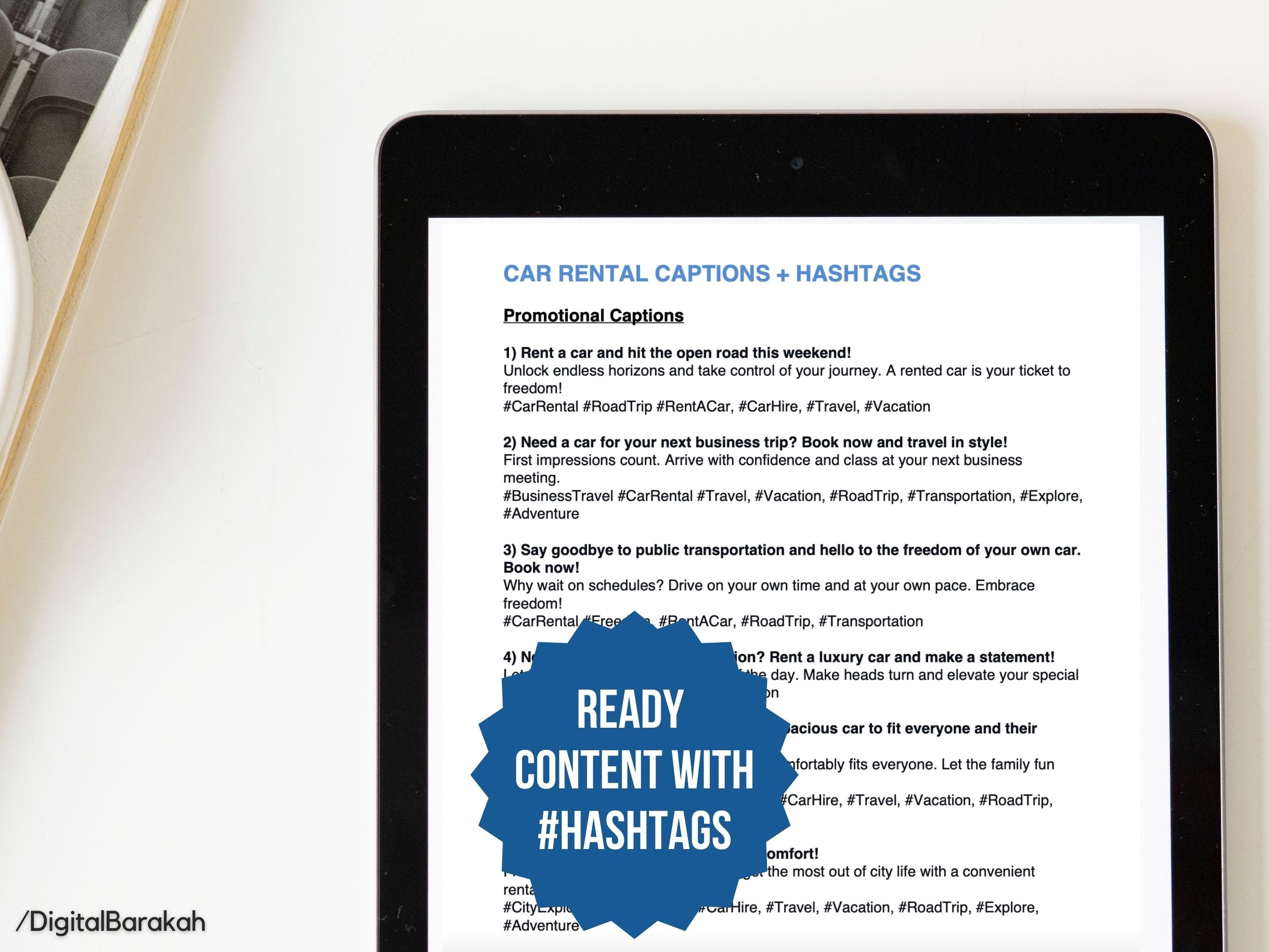 Social Media Bundle for Car Rental Businesses | Instagram Template ...