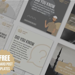 6 X Social Media Posts on Sacred Month of Rajab| Islamic Post Ideas ...