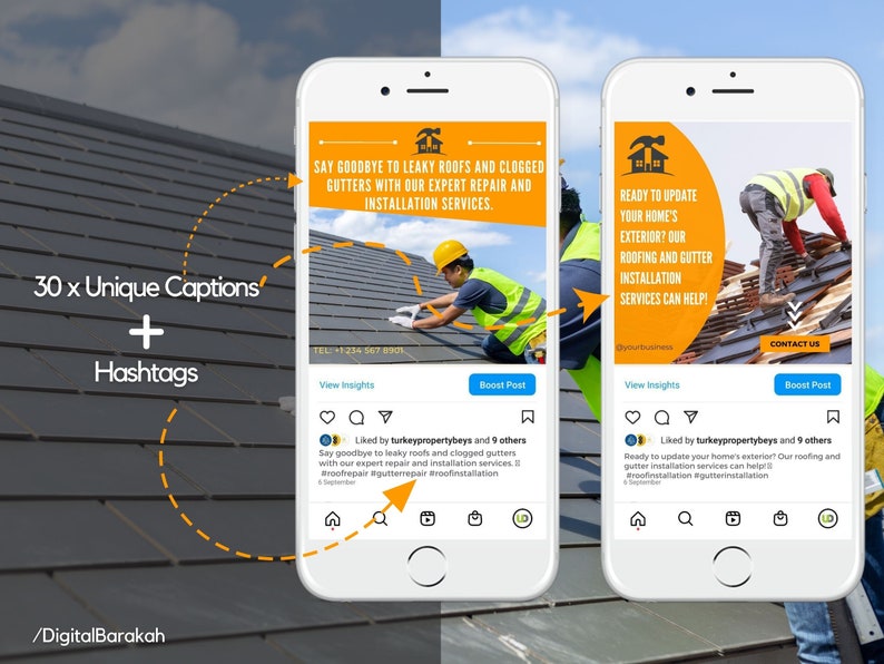 30 Social Media Captions for Roofing Businesses | Social Media for ...