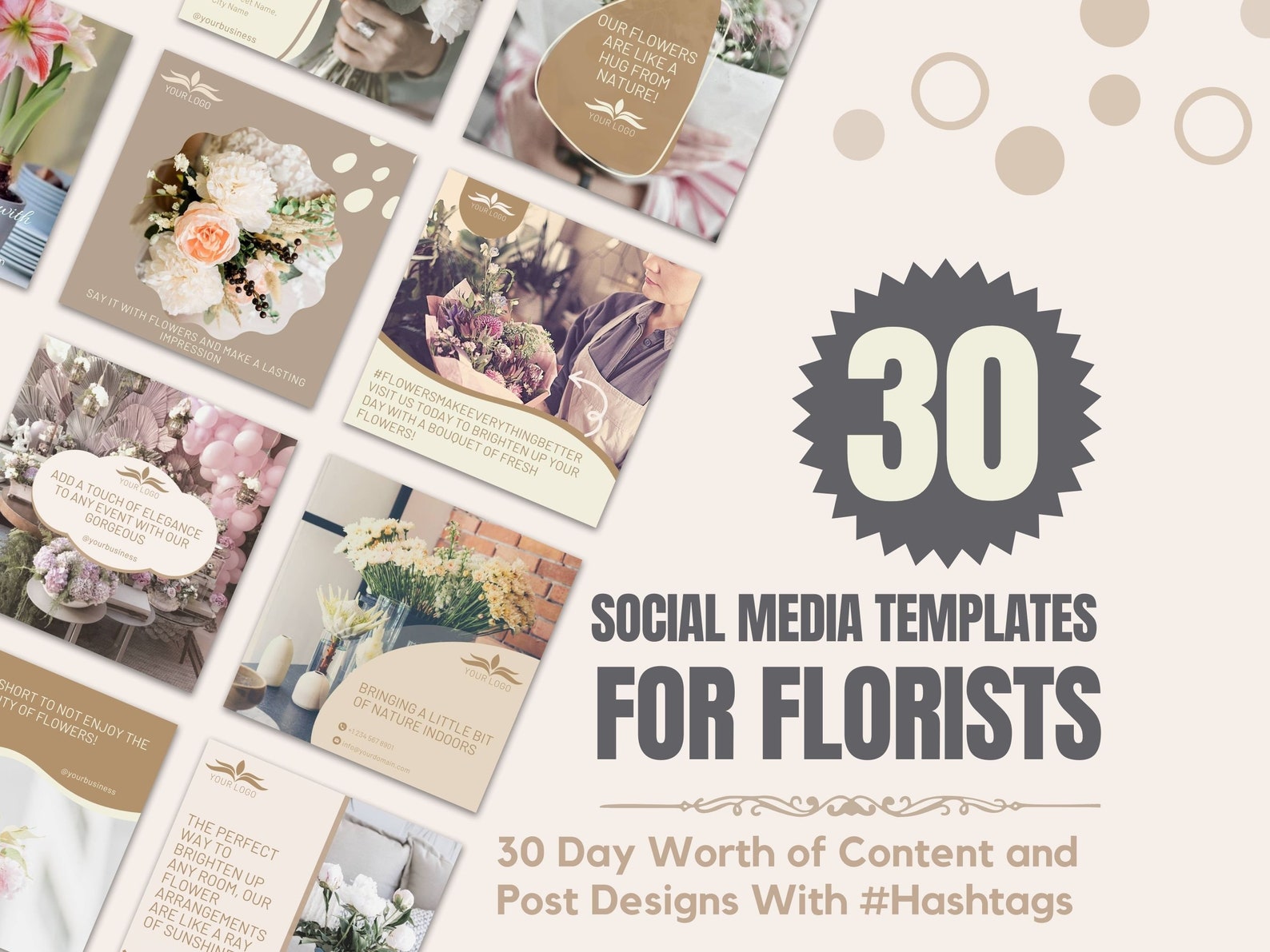 Flower Shop Instagram Templates | Social Media Designs for Florists ...