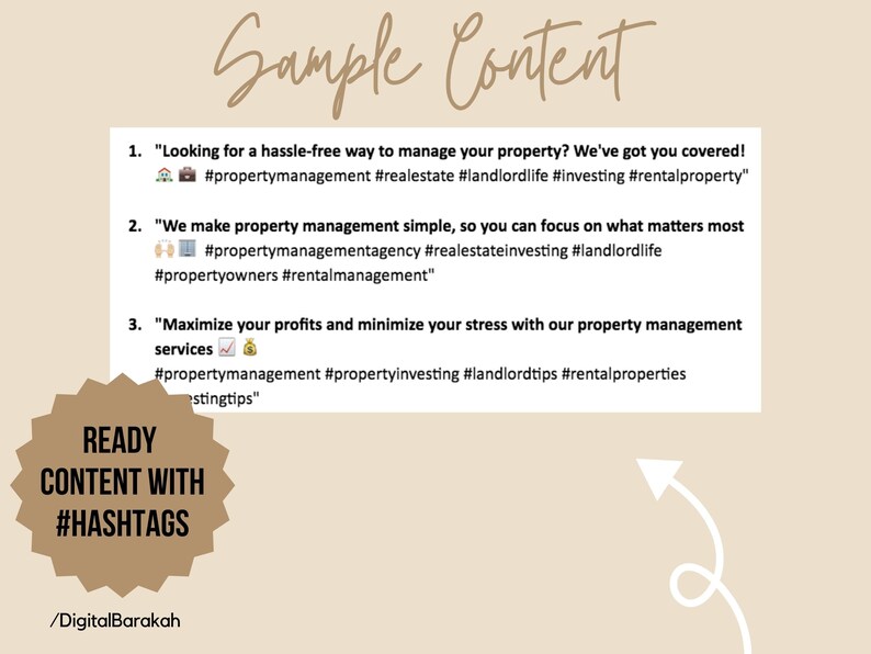 Social Media Captions for Property Management Agency Social - Etsy