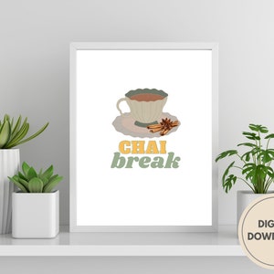 Chai Wall Arts | Set of 6 Chai Art Posters | Chai Posters| Chai ...