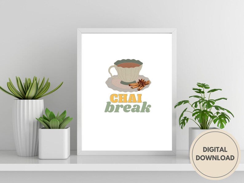 Chai Wall Arts | Set of 6 Chai Art Posters | Chai Posters| Chai ...