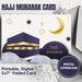 Printable Hajj Congratulations Card | Watercolour Hajj Mabrook Card ...