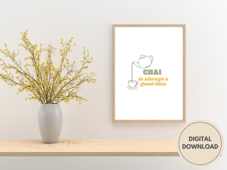 Chai Wall Arts | Set of 6 Chai Art Posters | Chai Posters| Chai ...