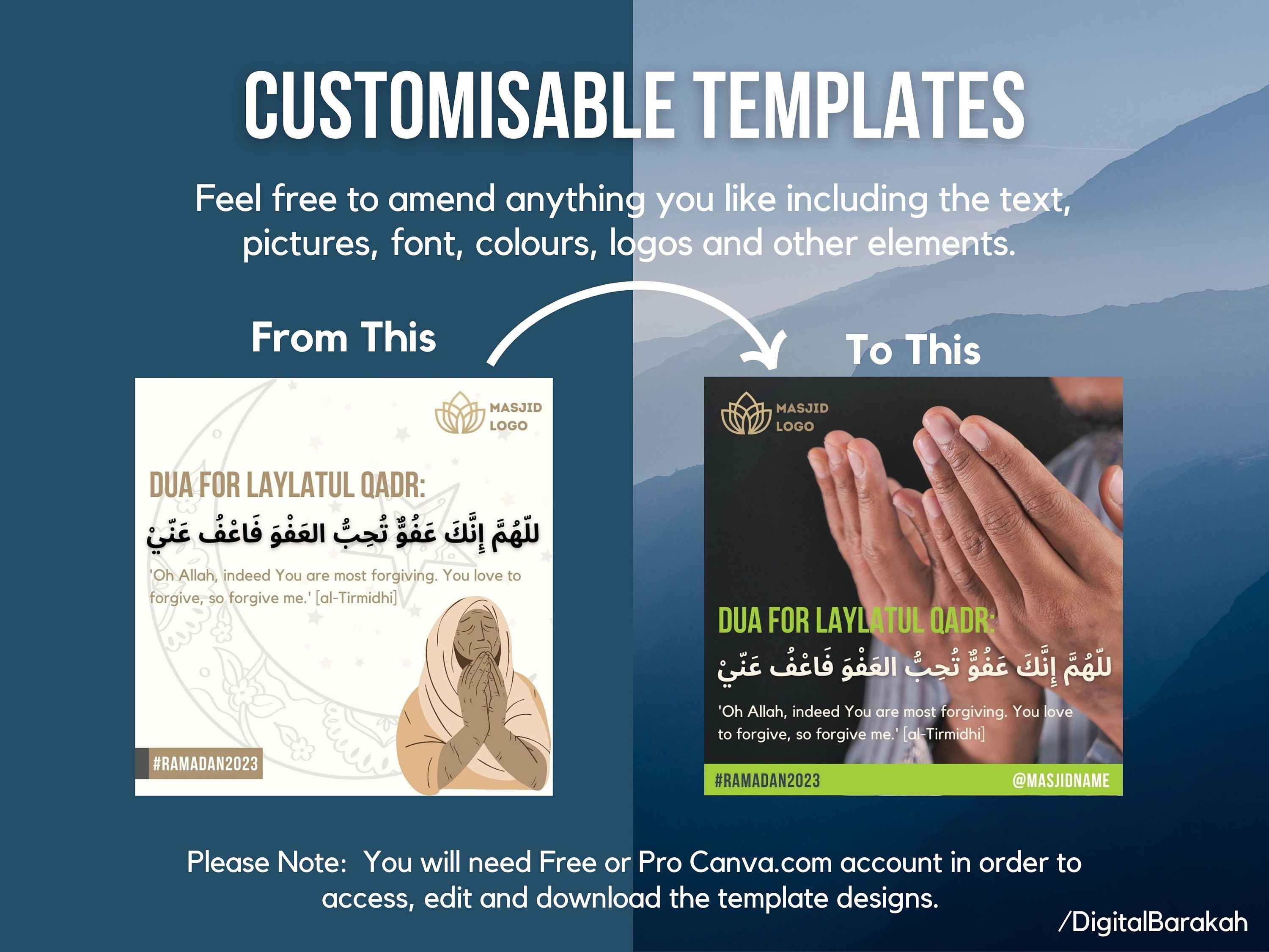 44 X Social Media Designs on Sahaba Written Content Hashtags Heroes of ...