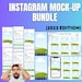 Instagram Mockup Templates Ig Profile Mockup Instagram Feed Template ...