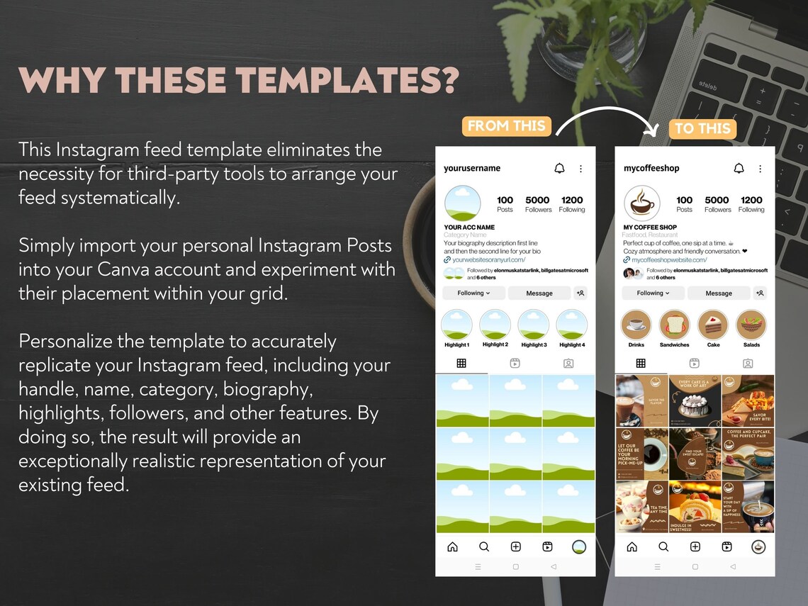 Instagram Mockup Templates | Ig Profile Mockup | Instagram Feed ...
