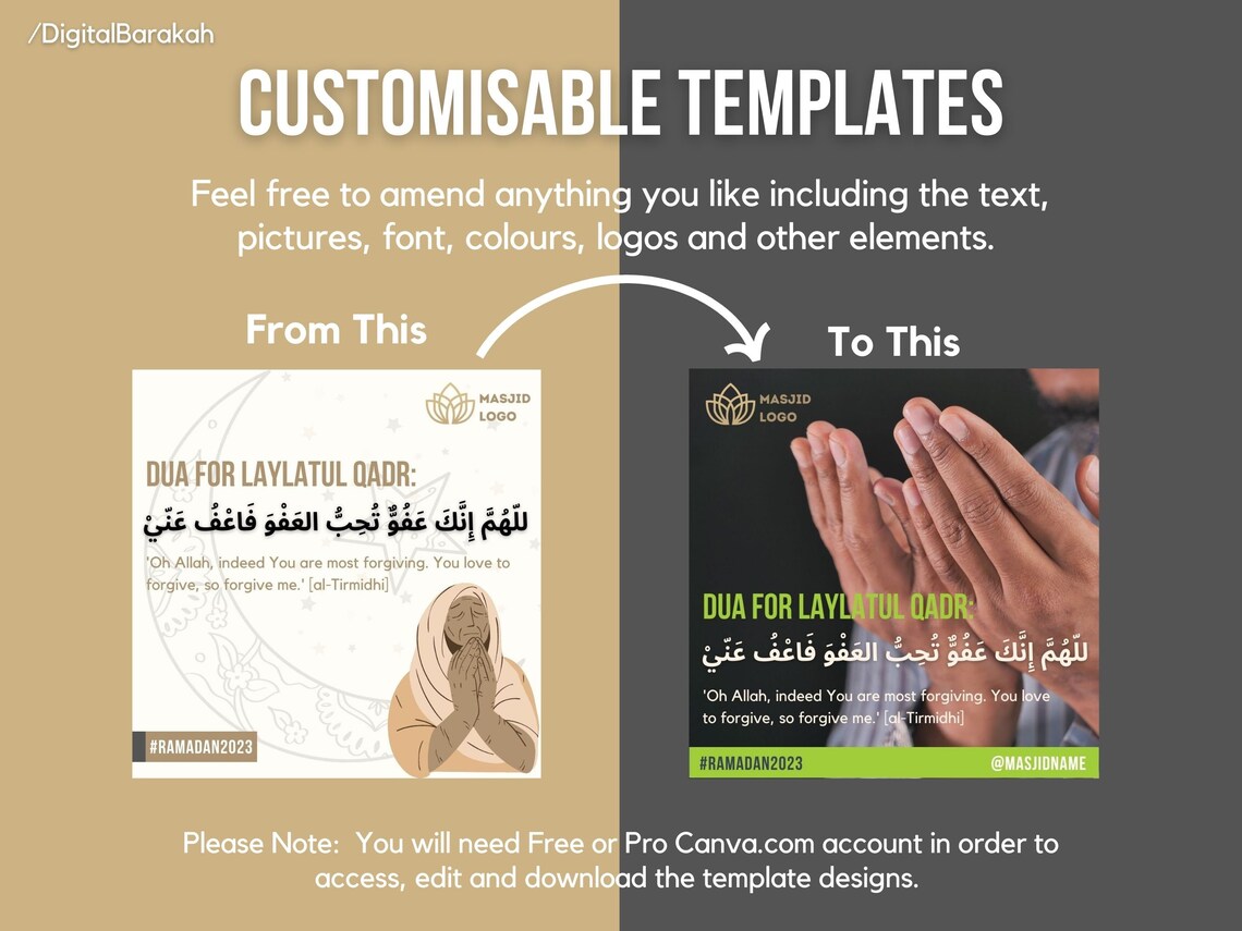 6 X Social Media Posts on Sacred Month of Rajab| Islamic Post Ideas ...