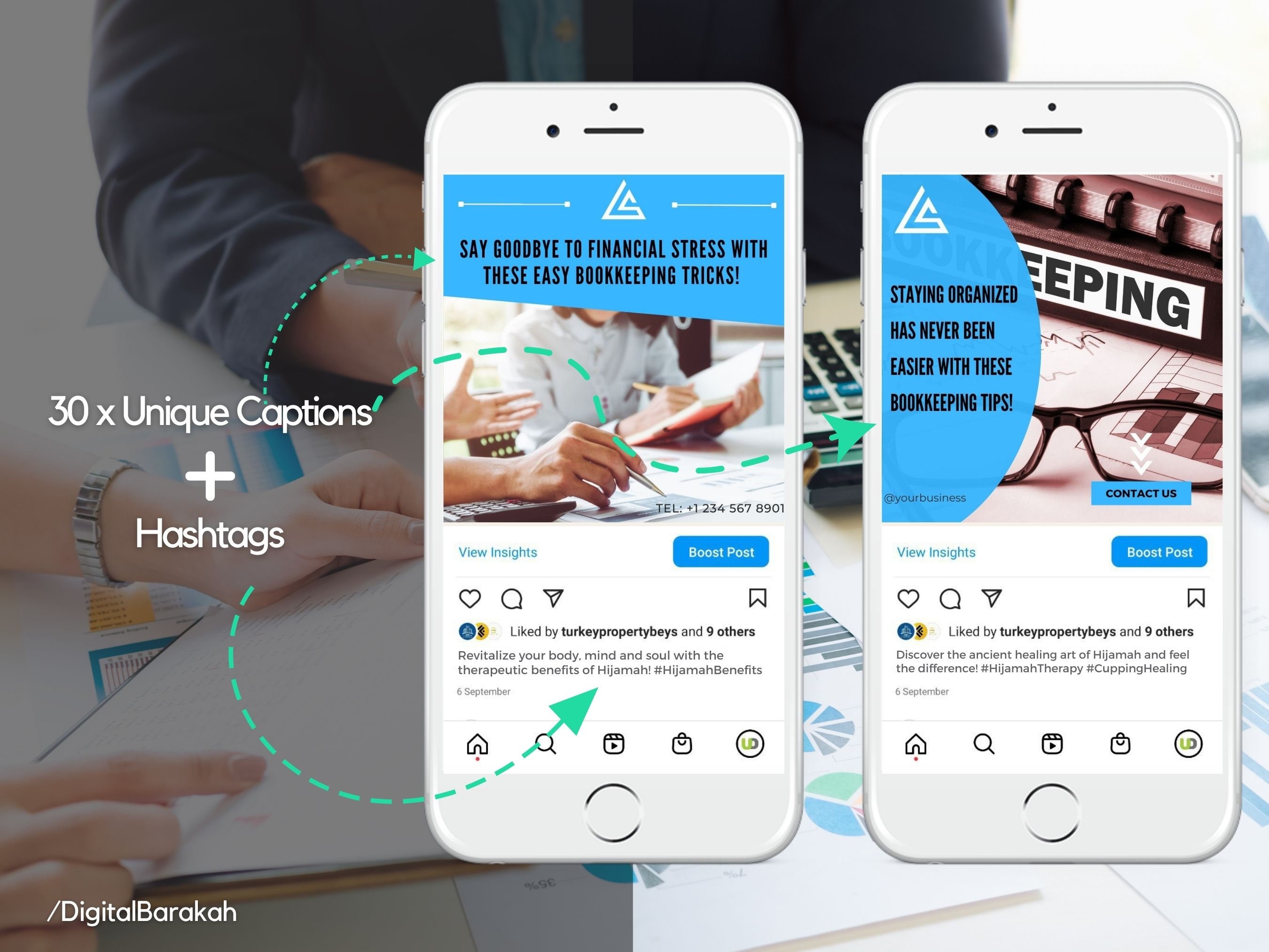 Social Media Captions for Bookkeepers | Social Media Content for ...