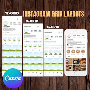 Post Template Mockup | Ig Profile Mockup | Instagram Layout Grid ...