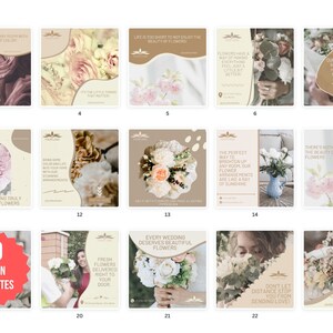 Flower Shop Instagram Templates | Social Media Designs for Florists ...
