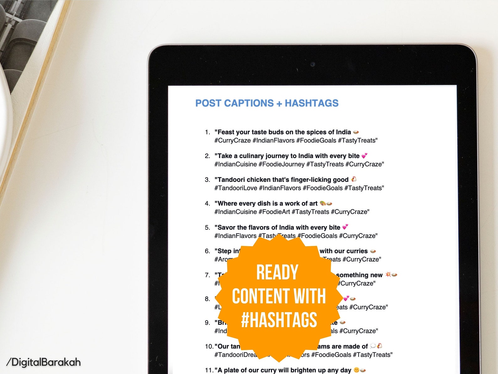 30 Indian Restaurant Social Media Captions, Indian Food Social Media ...