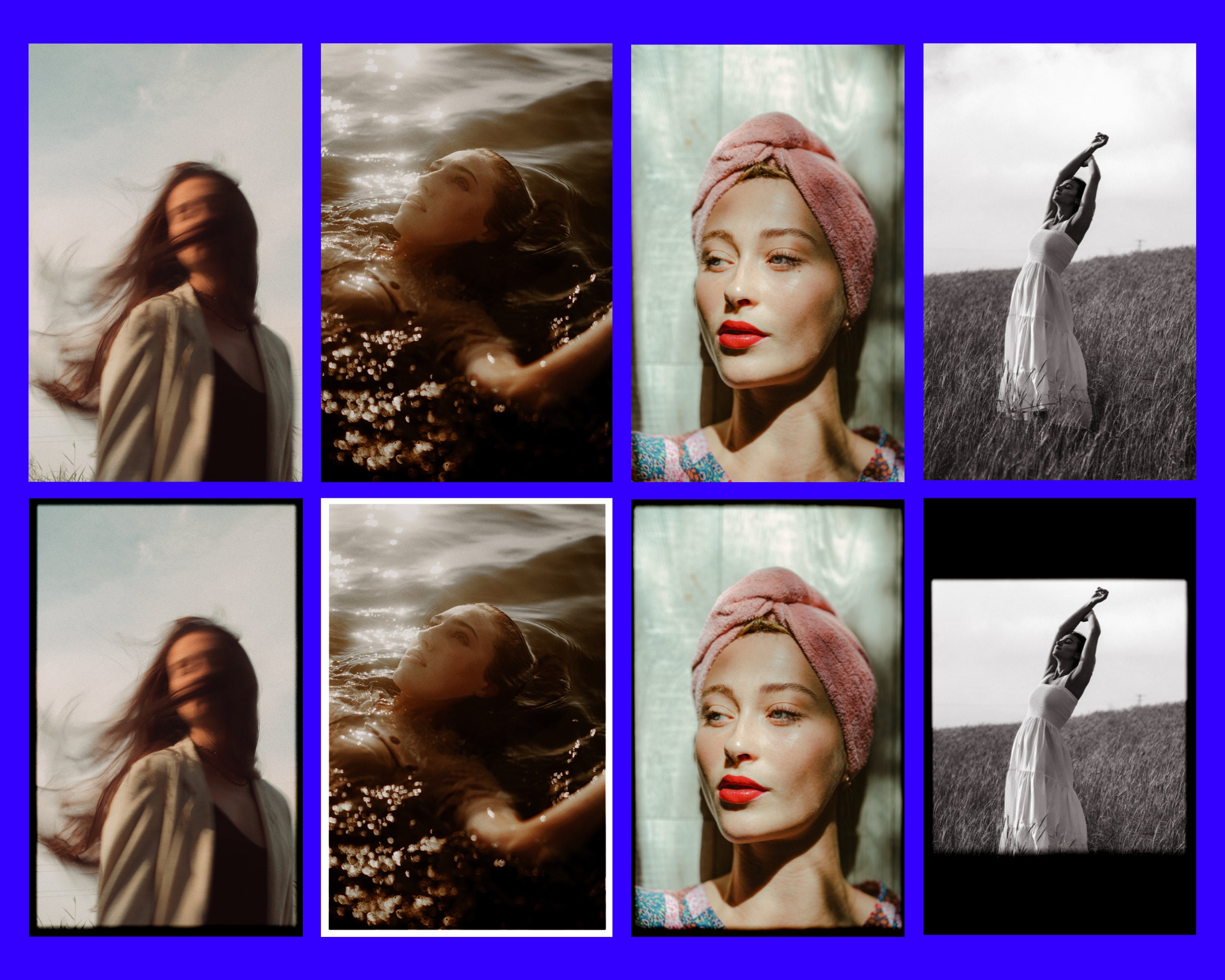 5 FILM Frame Overlays Lightroom Presets, 35mm Film, Desktop and Mobile ...