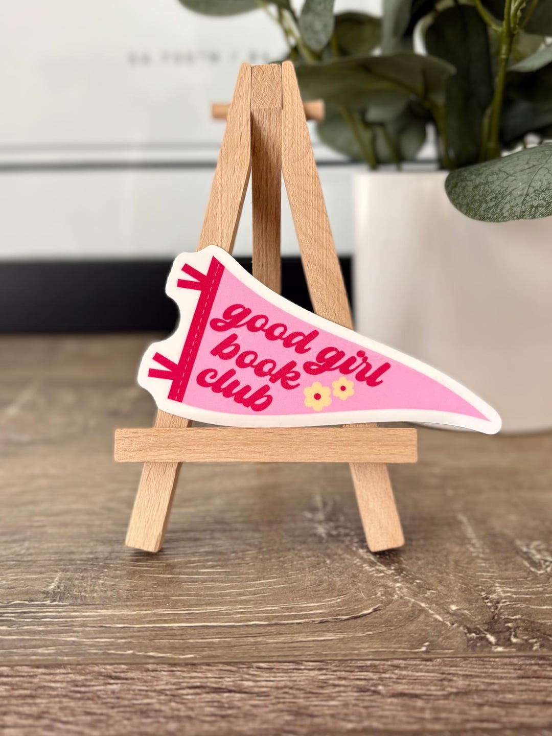 Good Girl Book Club Sticker | Pennant Design | Waterproof Glossy Vinyl ...