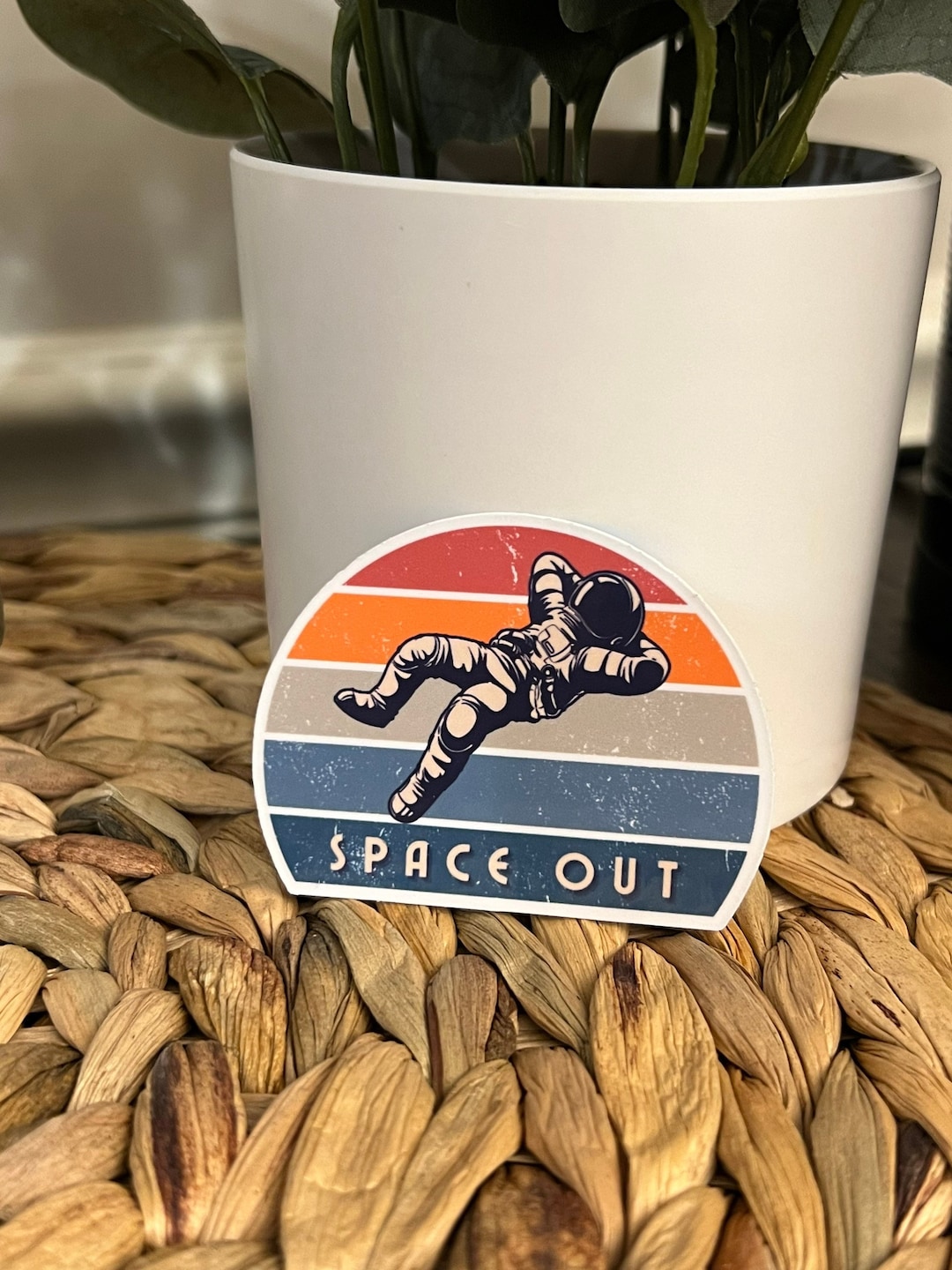 Space Out Waterproof Vinyl Decal/sticker Retro Glossy Vinyl Decal ...
