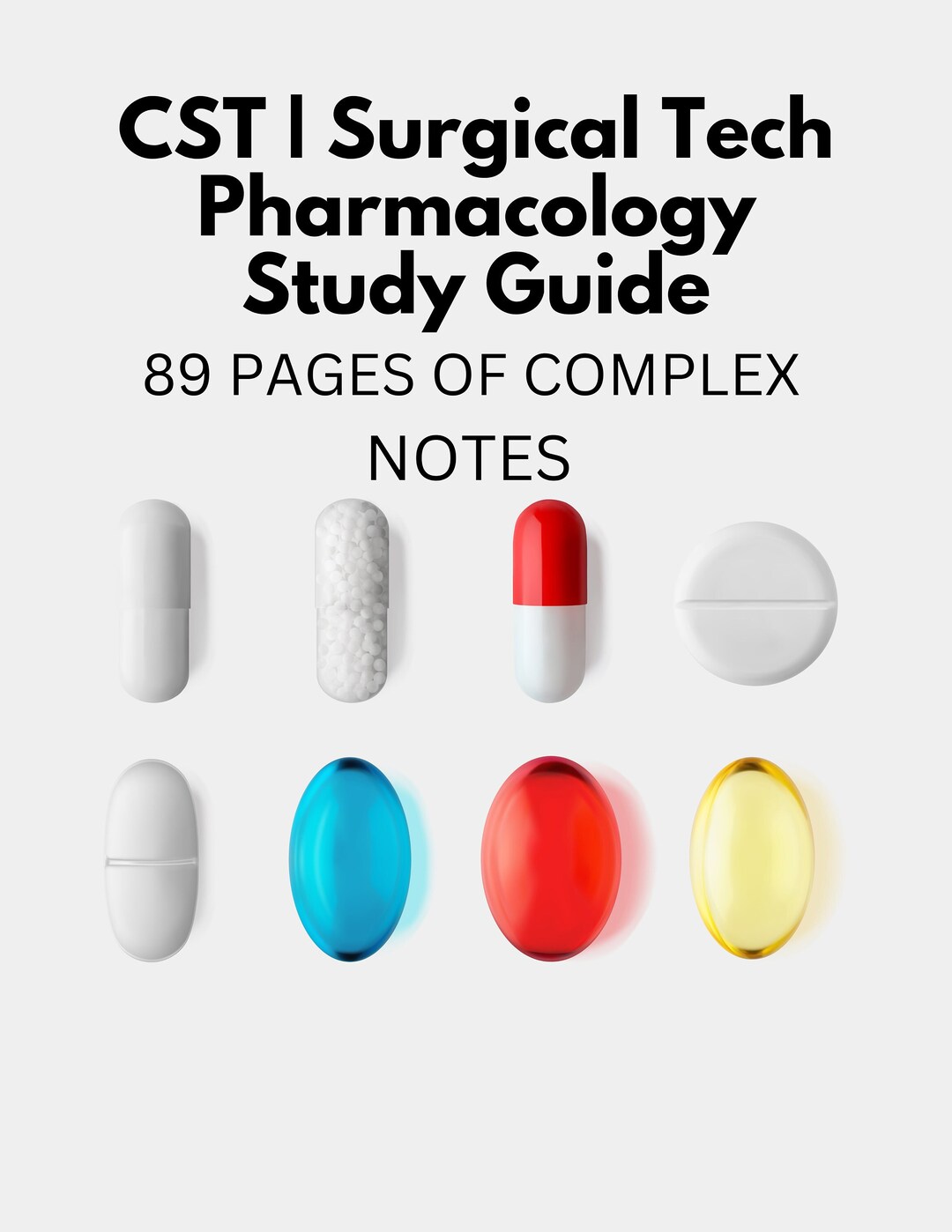CST | Surgical Tech Notes | Pharmacology Notes *digital Download - Etsy