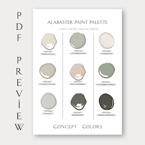 Alabaster Coordinating Colors - Sherwin Williams, Whole House Paint ...