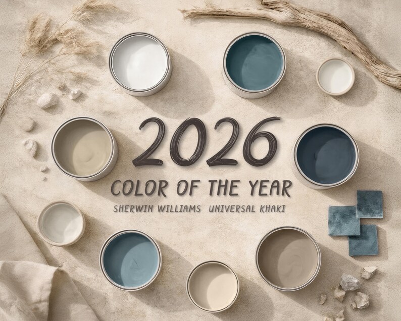 2026 Color of the Year Sherwin Williams, SW 6150 Universal Khaki, Home ...