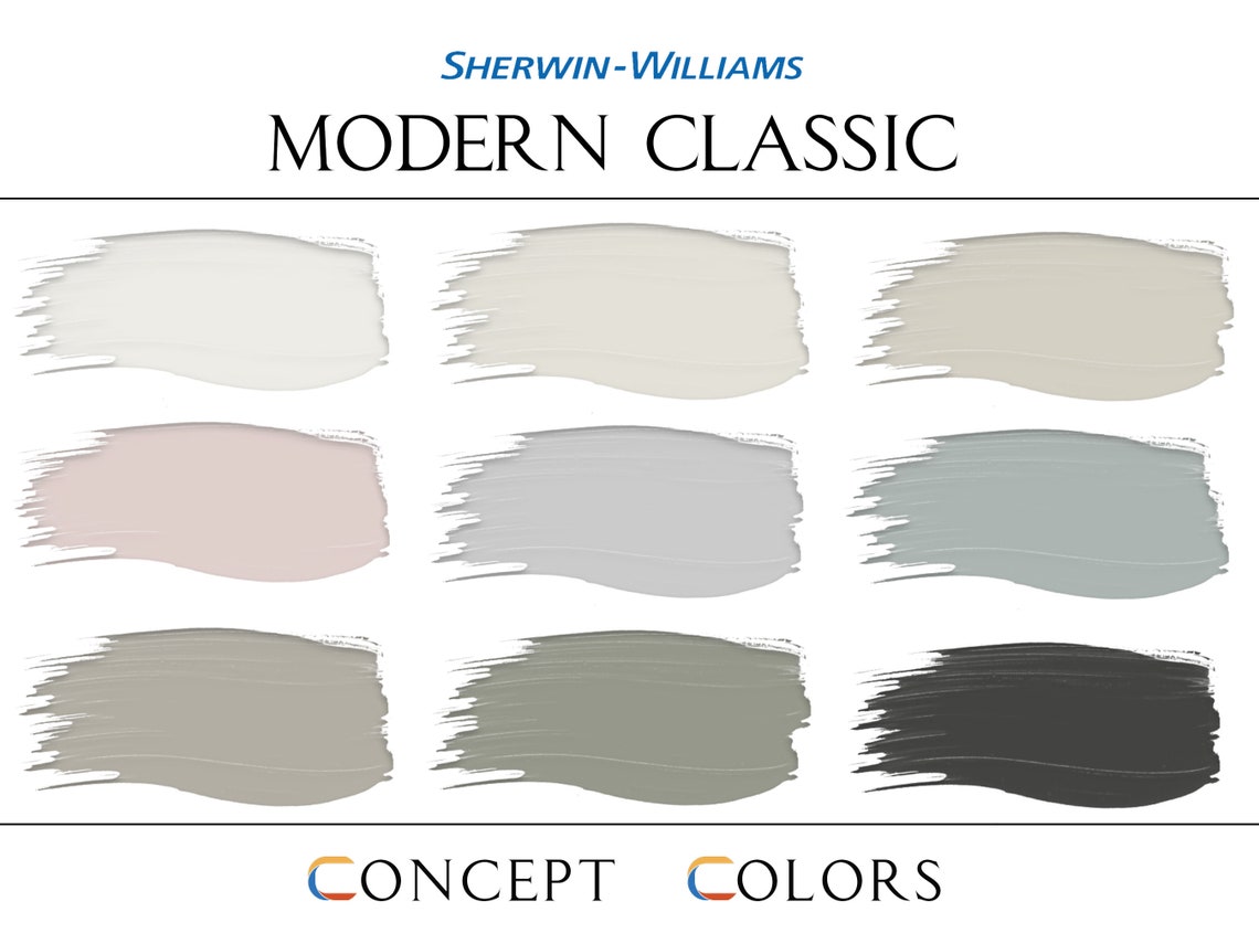 Sherwin Williams Modern Classic Home Palette Home Paint - Etsy