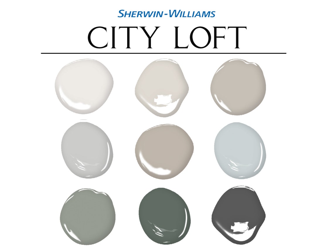 Sherwin Williams City Loft Paint Palette Complementary Whole - Etsy