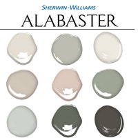 Alabaster Paint Color Palette, Sherwin Williams, Best White, Alabaster ...