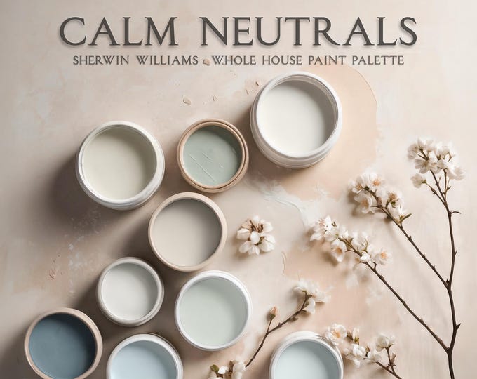 CALM NEUTRALS Sherwin Williams Color Palette, Calm Coastal House Paint ...