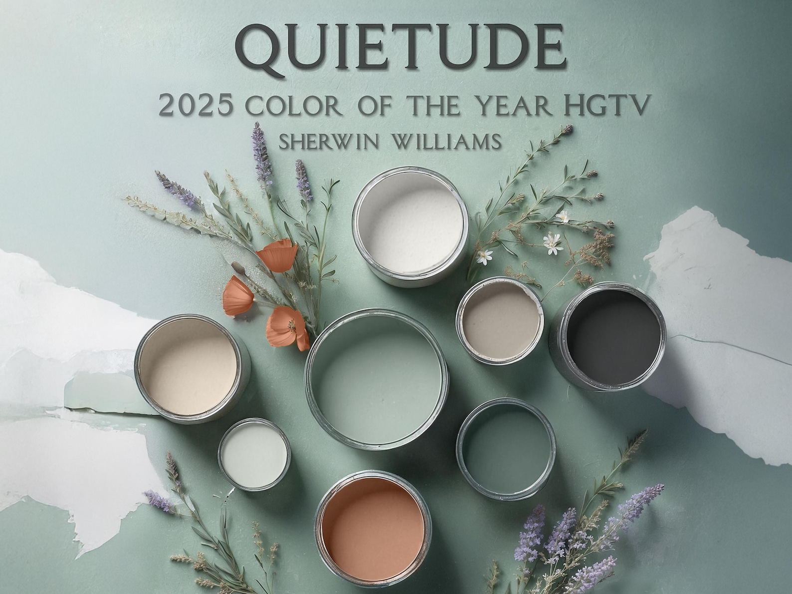 2025 Color of the Year, Home Paint Palette, HGTV Sherwin Williams ...